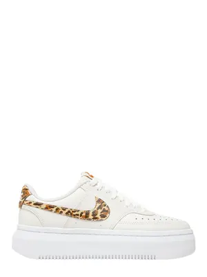 Nike Court Vision Alta Leopard Camo Sneakers - White