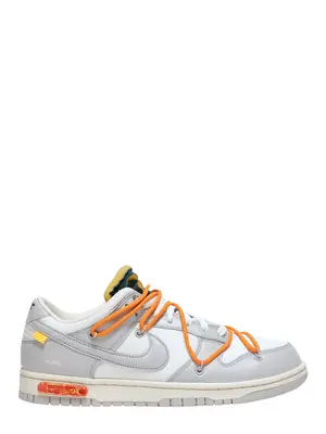 Nike Off- X Dunk Low 'lot 44 Of 50' Sneakers - White