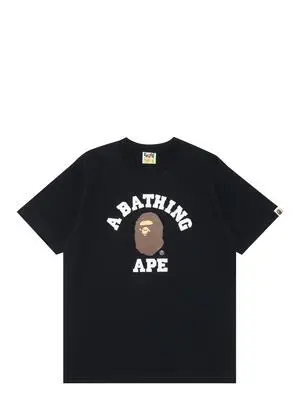 A BATHING APE College Tee - Black