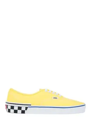 VANS Authentic Check Block Sneakers - Yellow