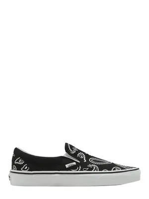 VANS Classic Slip-on Peace Paisley Sneakers - Black