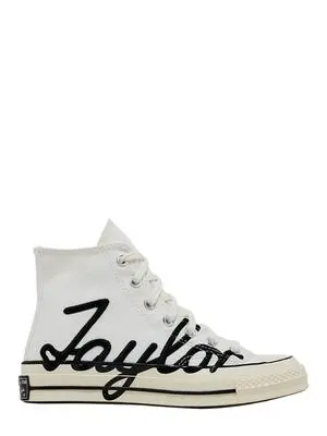 CONVERSE Chuck 70 High Scripted Signature Print - White