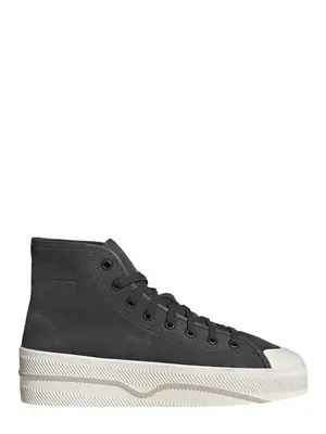 Adidas Nizza 2 Leather High-top Sneakers - Black