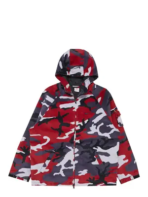 Supreme X Nike Arc Corduroy Hooded Jacket - Red
