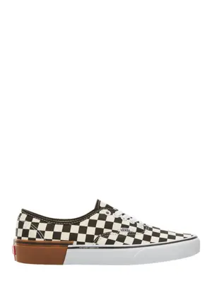 VANS Authentic Gum Block Checkerboard Sneakers - White