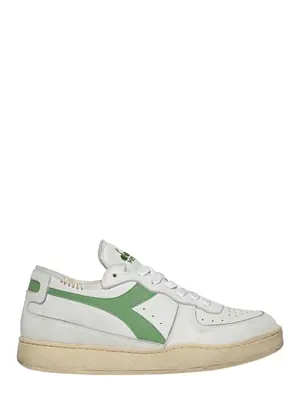 DIADORA Mi Basket Row Cut Sneakers - White
