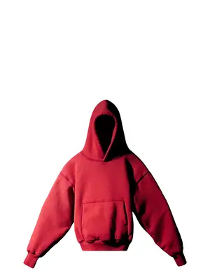 Yeezy Relaxed Fit Hoodie - Red