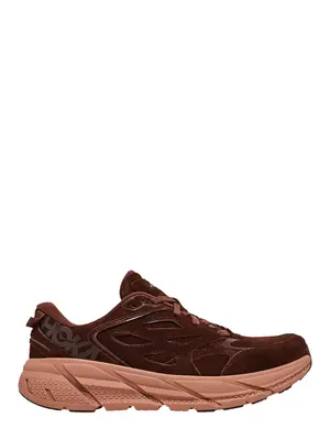 HOKA® Clifton L Suede Sneakers - Red