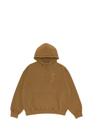 Supreme Overdyed S Logo Hooded Sweatshirt - Tan