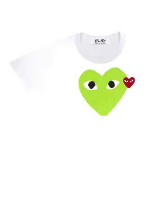 Play Comme Des Garcon Heart Tee - Green