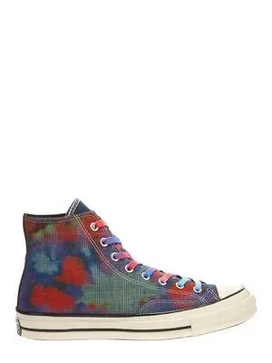 CONVERSE Chuck 70 High Tie Dye Plaid Multicolor