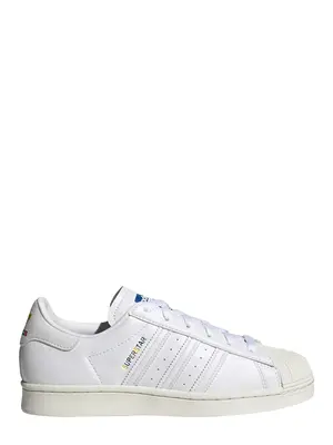 Adidas Superstar Rainbow Logo Sneakers - White