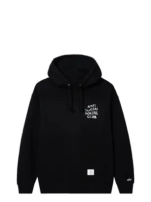 ANTI SOCIAL SOCIAL CLUB X Alpha Essential Hoodie - Black
