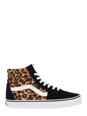 VANS Sk8-hi Leopard Print Sneakers - Brown
