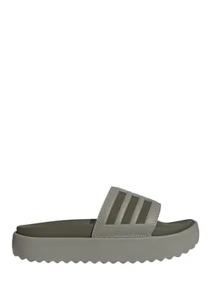 Adidas Adilette Platform Slides - Green