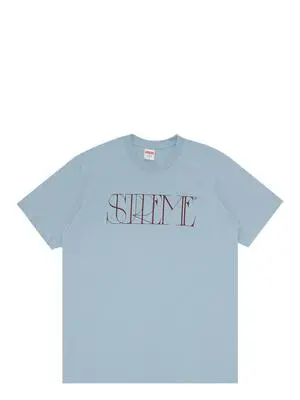 Supreme Trademark Tee 'dusty Blue' Blue