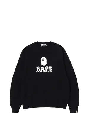 A BATHING APE Relaxed Fit Crewneck - Black