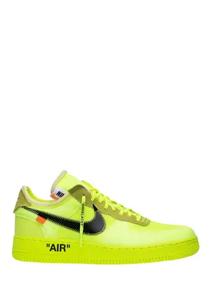 Nike Off-white X Air Force 1 Low 'volt - Yellow