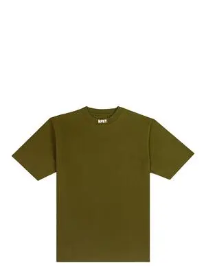 Heron Preston Hpny Emb Ss Tee 'dark Olive/white - Green