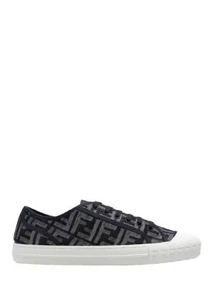 FENDI Domino Denim Sneakers