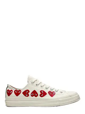 CONVERSE Comme Des Garçons Play X Chuck 70 Low Top Sneakers - White
