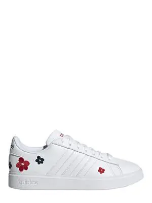 Adidas Grand Court Cloudfoam Floral Embroidery - White