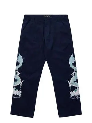 PALACE Double Dragon Tour Plain Pant - Blue