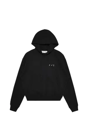 Off-White Caravag Paint Over Hoodie - Black