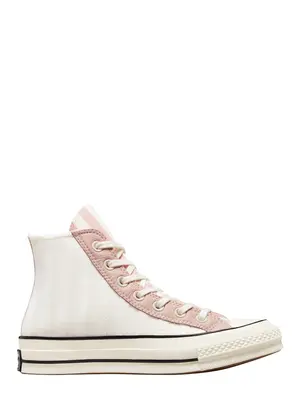 CONVERSE Chuck 70 Striped High-top Sneakers - Cream