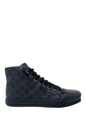 Gucci Gg High Top Sneakers - Black