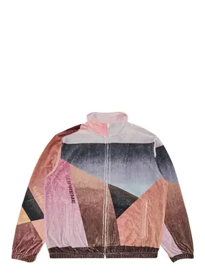 Supreme Geo Velour Track Jacket - Pink