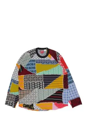Supreme Patchwork Jacquard Long-Sleeve Top Multicolor