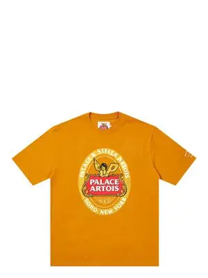 PALACE X Stella Artois Coaster T-shirt 'gold' Gold