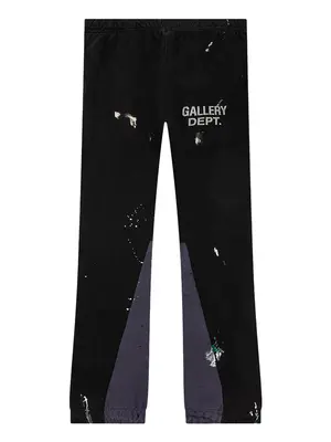 GALLERY DEPT. Logo Flare Sweatpants 'washed - Black
