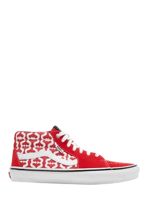 VANS Supreme X Grosso Mid Sneakers - Red