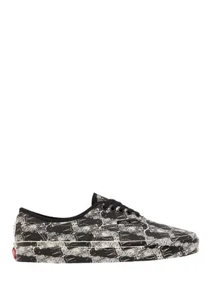 VANS Opening Ceremony X Authentic Leopard Checker Sneakers - Black