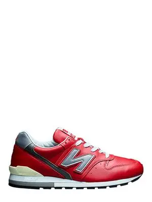 NEW BALANCE 996 Smooth Leather Sneakers - Red