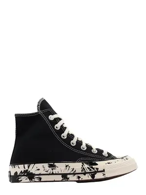 CONVERSE Chuck 70 High Hybrid Floral Sneakers - Black