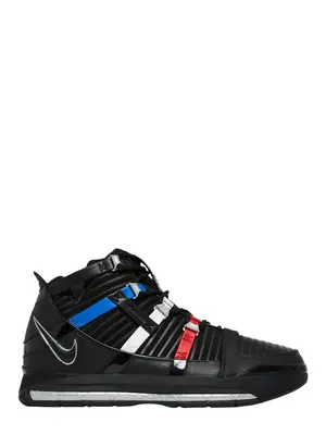 Nike Zoom Lebron 3 Retro 'barbershop' Sneakers - Black