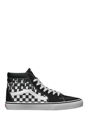 VANS Sk8-hi Paint Drip Checkerboard Sneakers - Black