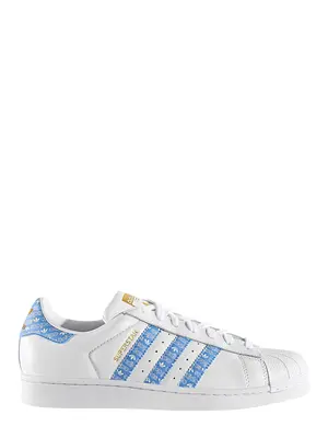 Adidas Superstar Logo Print Sneakers - White