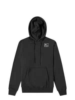 Nike X Stussy Stone Washed Pullover Hoodie - Black