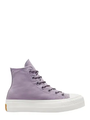 CONVERSE Chuck Taylor All Star Lift Platform Canvas High Top Sneakers Purple