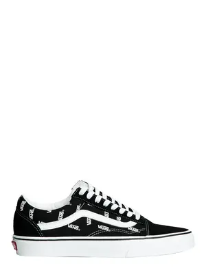 VANS Old Skool 'all Over Logo' Sneakers - Black