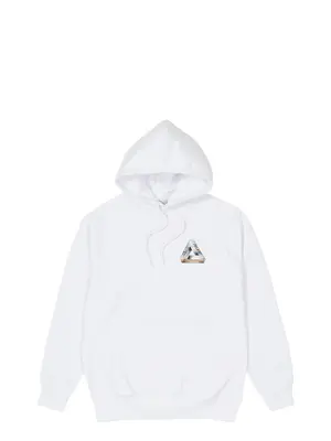 PALACE Tri-chrome Hood - White