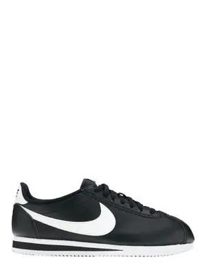 Nike Classic Cortez Leather Sneakers - Black