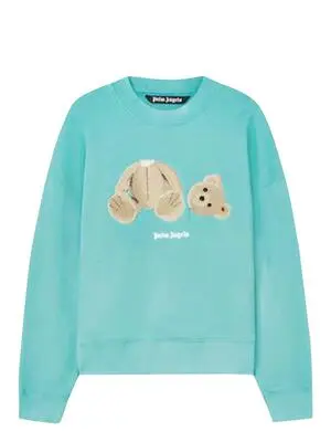 Palm Angels Bear Crewneck - Blue