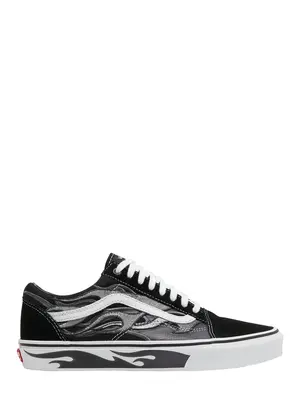 VANS A$ap Rocky X Old Skool 'worldwide Pack Flames' Sneakers - Black