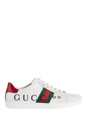 Gucci Ace 100 Print Sneakers - White