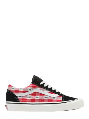VANS Vans Old Skool 36 DX Anaheim Factory Plaid Sneakers Red